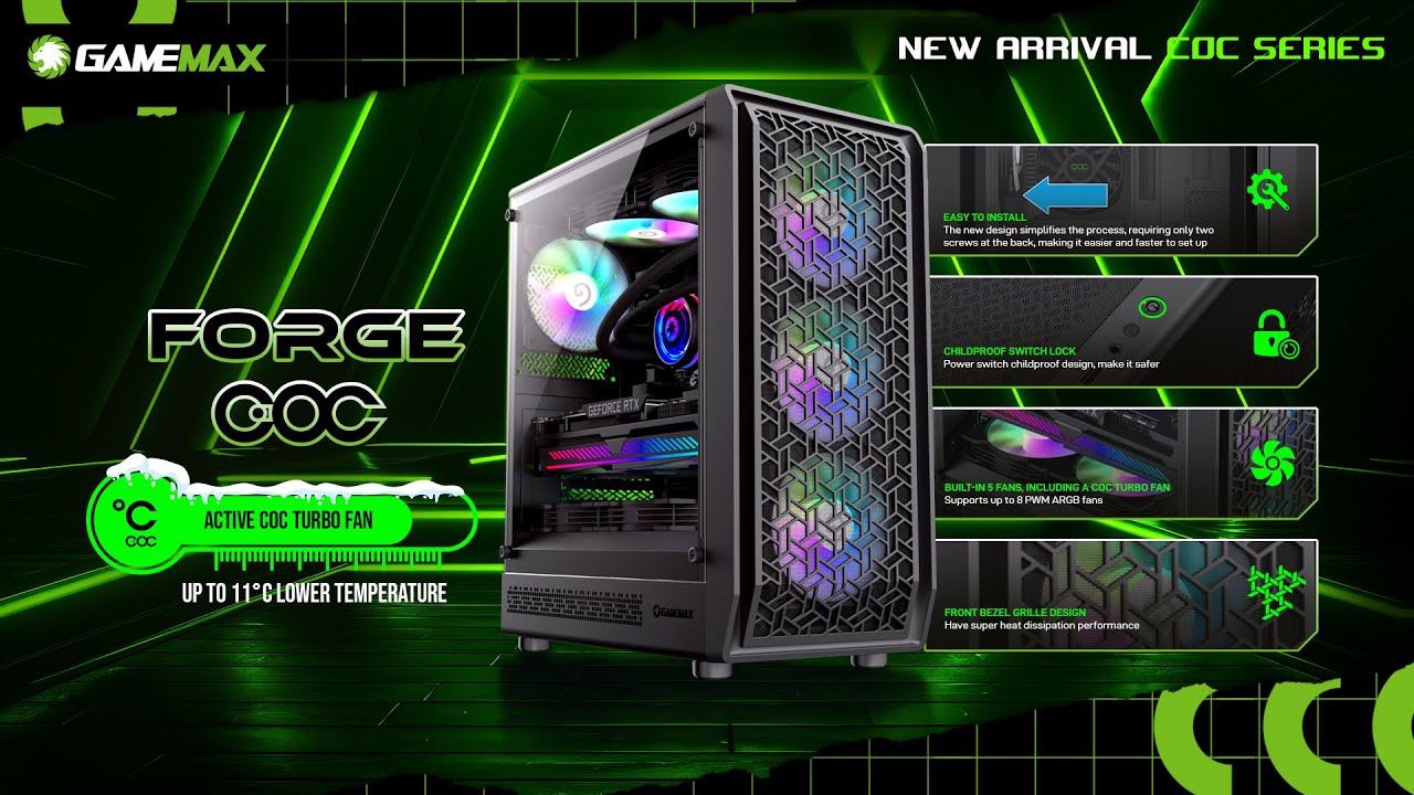 Gamemax Indonesia Unboxing Case FORGE COC Series - YouTube