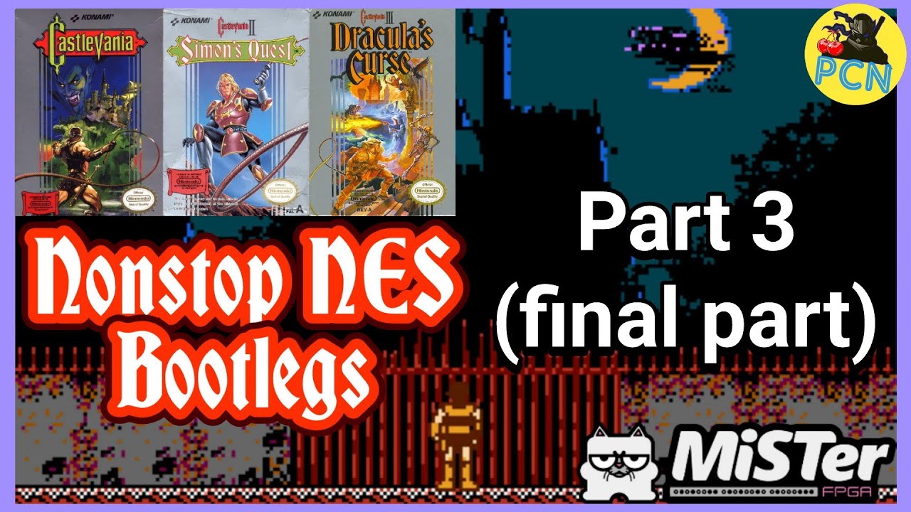 CASTLEVANIA NES BOOTLEGS part 3 - Played on MiSTer DE10 NANO FPGA - YouTube