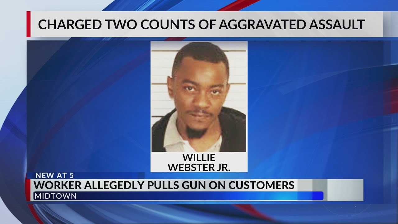 McDonald's worker allegedly pulls gun on customers - YouTube
