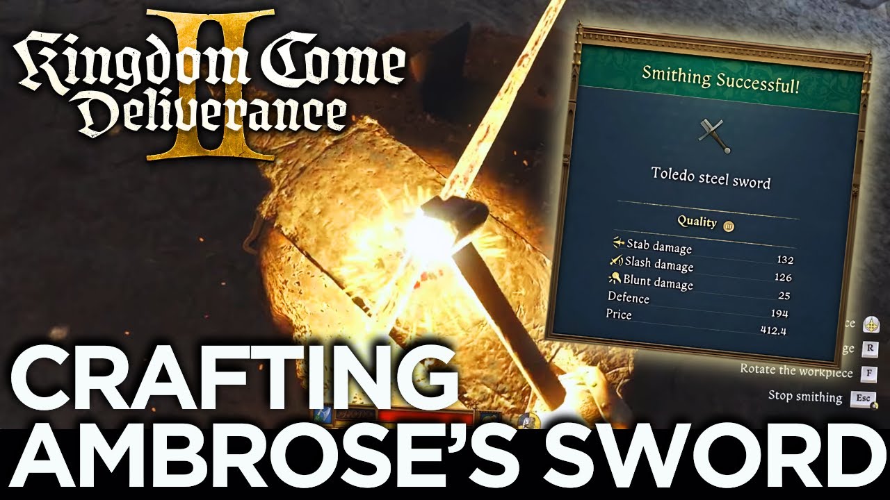 Crafting Ambrose’s Sword Whole (Kingdom Come: Deliverance 2 - The ...