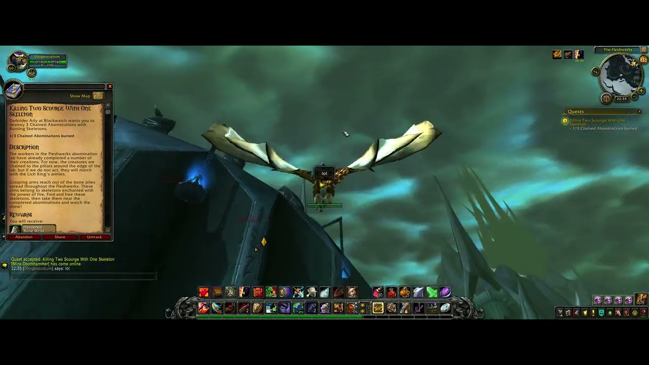 World of Warcraft: 94 Killing Two Scourge With One Skeleton (Gameplay ...