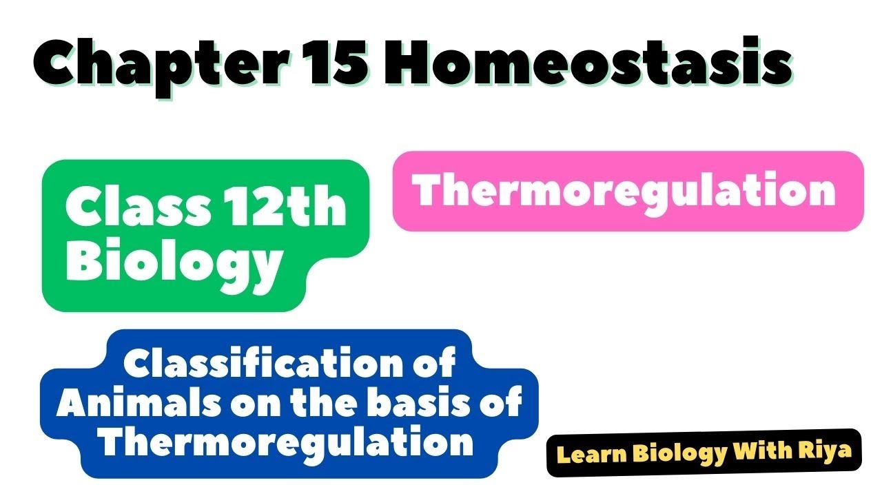 15.9 Thermoregulation |Homeotherms and Poikilotherms |Endotherms and ...