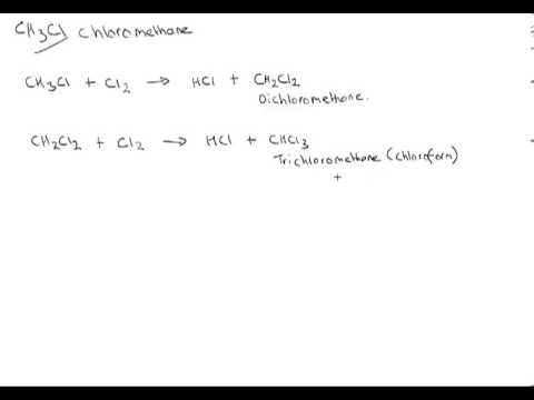 Further substitution of chloromethane - YouTube