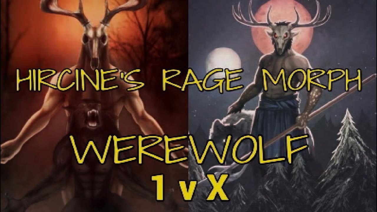 ESO - Hircine's Rage Morph - Werewolf 1vX - YouTube