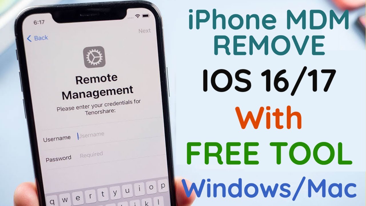 All iPhone iOS 16/17 MDM/Remote Management Lock Remove Only One Click ...