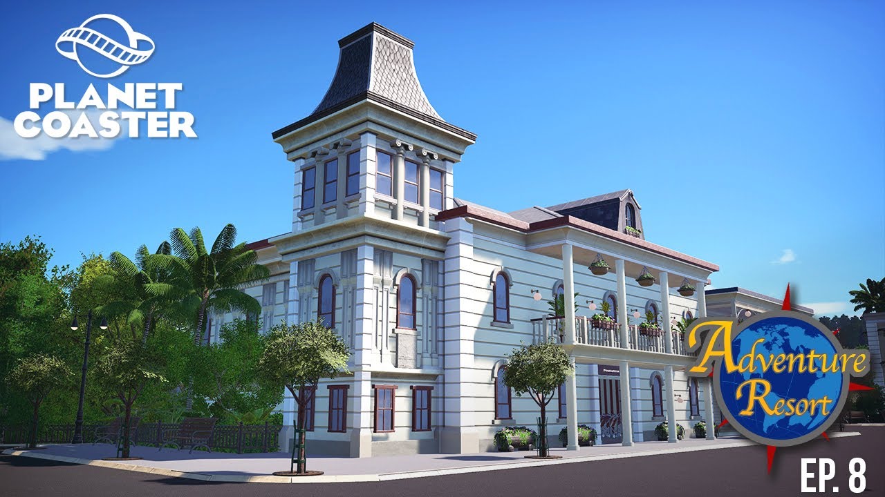 Planet Coaster | Adventure Resort | Ep. 8 : L'entrée prend forme et un ...