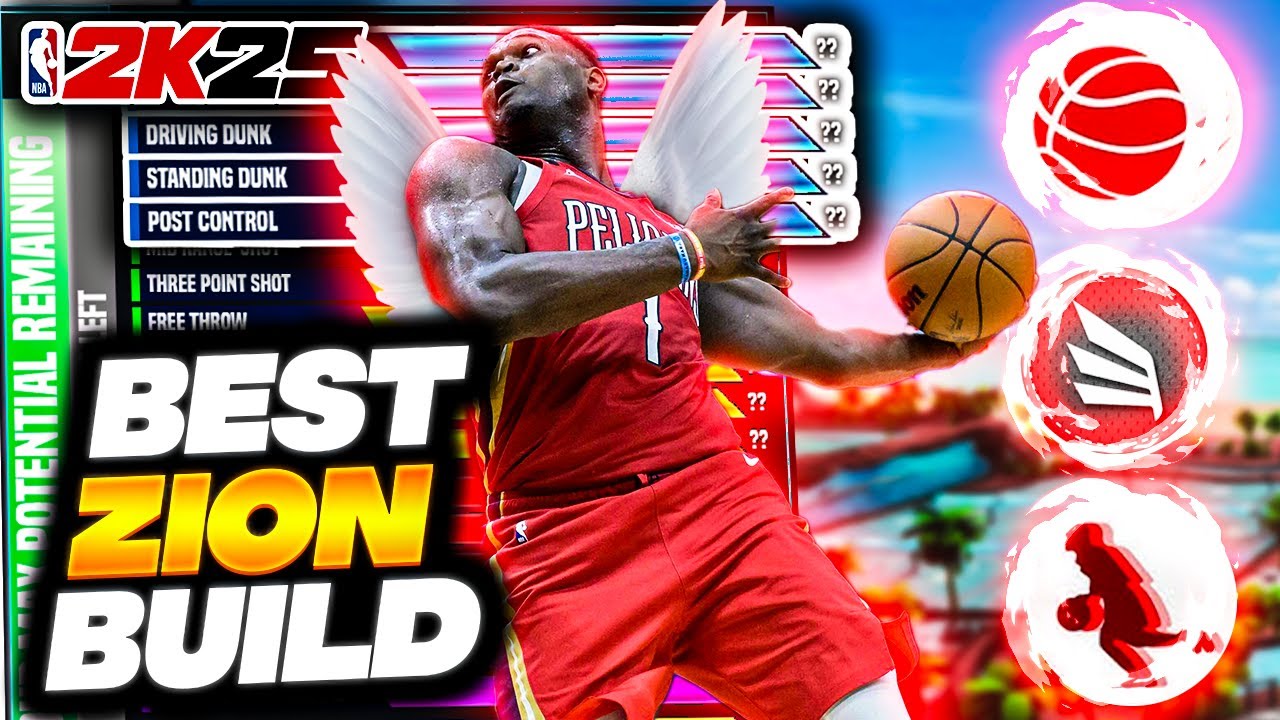 NBA 2K25 ZION ULTIMATE SLASHER BUILD!! "THE BULLY" ELITE CONTACT DUNKS ...