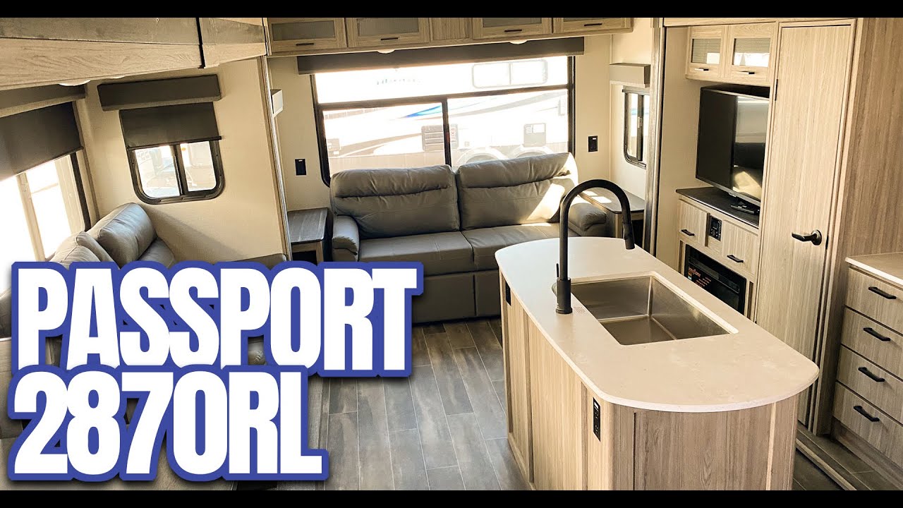 Passport 2870RL - Rear living travel trailer - YouTube
