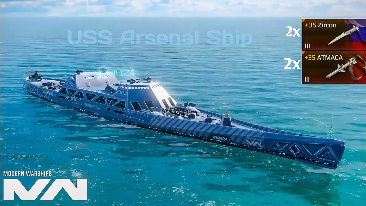 USS ARSENAL SHIP Very Expensive 🫰- Modern Warships - YouTube