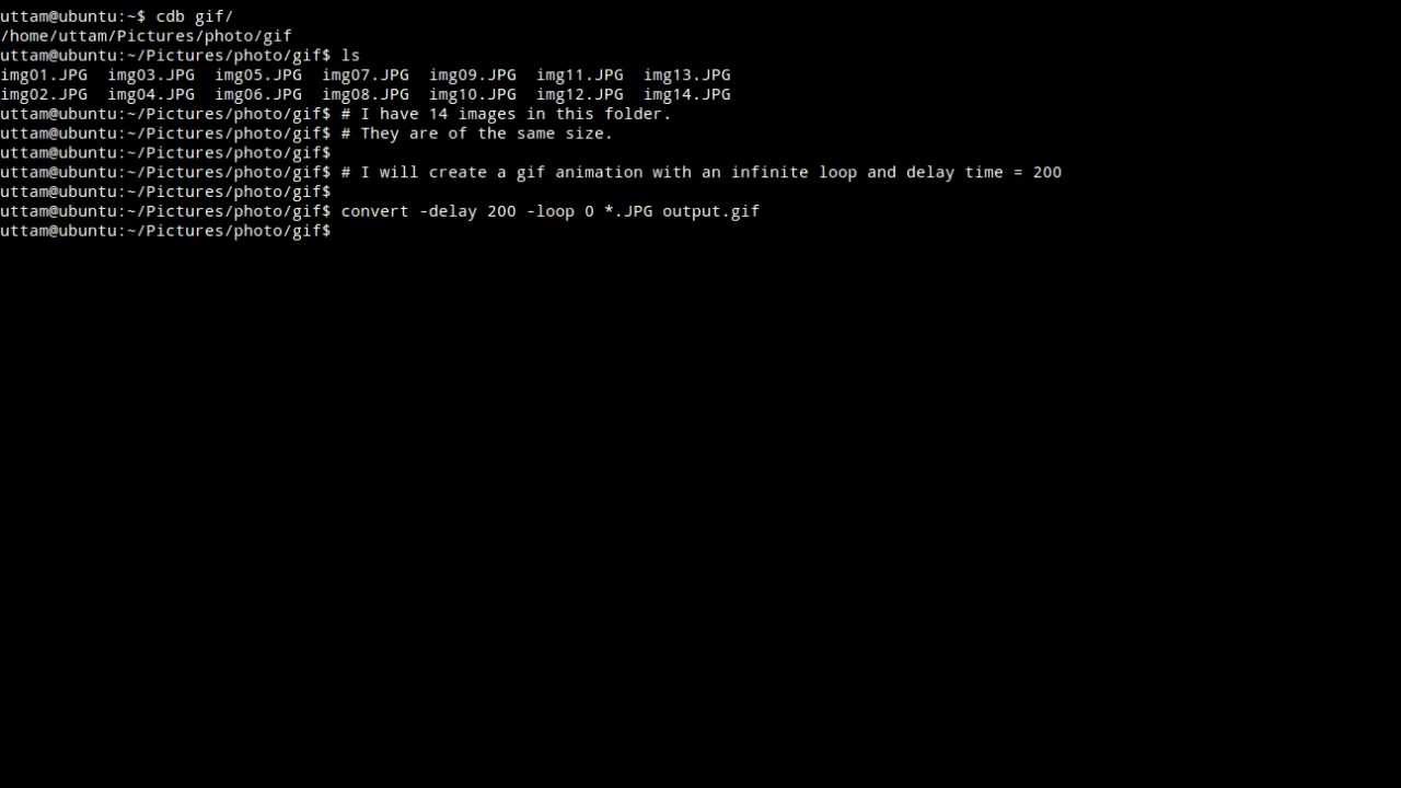 Creating GIF Image in Ubuntu - YouTube