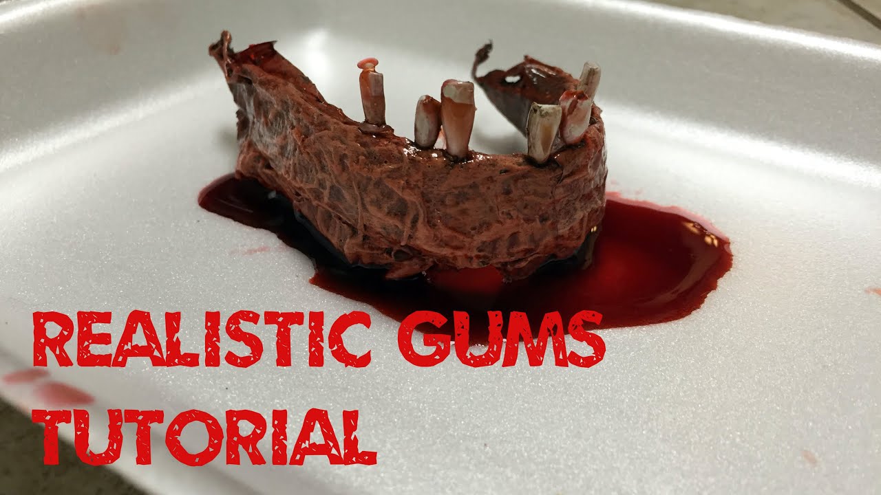 www.monstertutorials.com - How to make realistic fake gums - YouTube