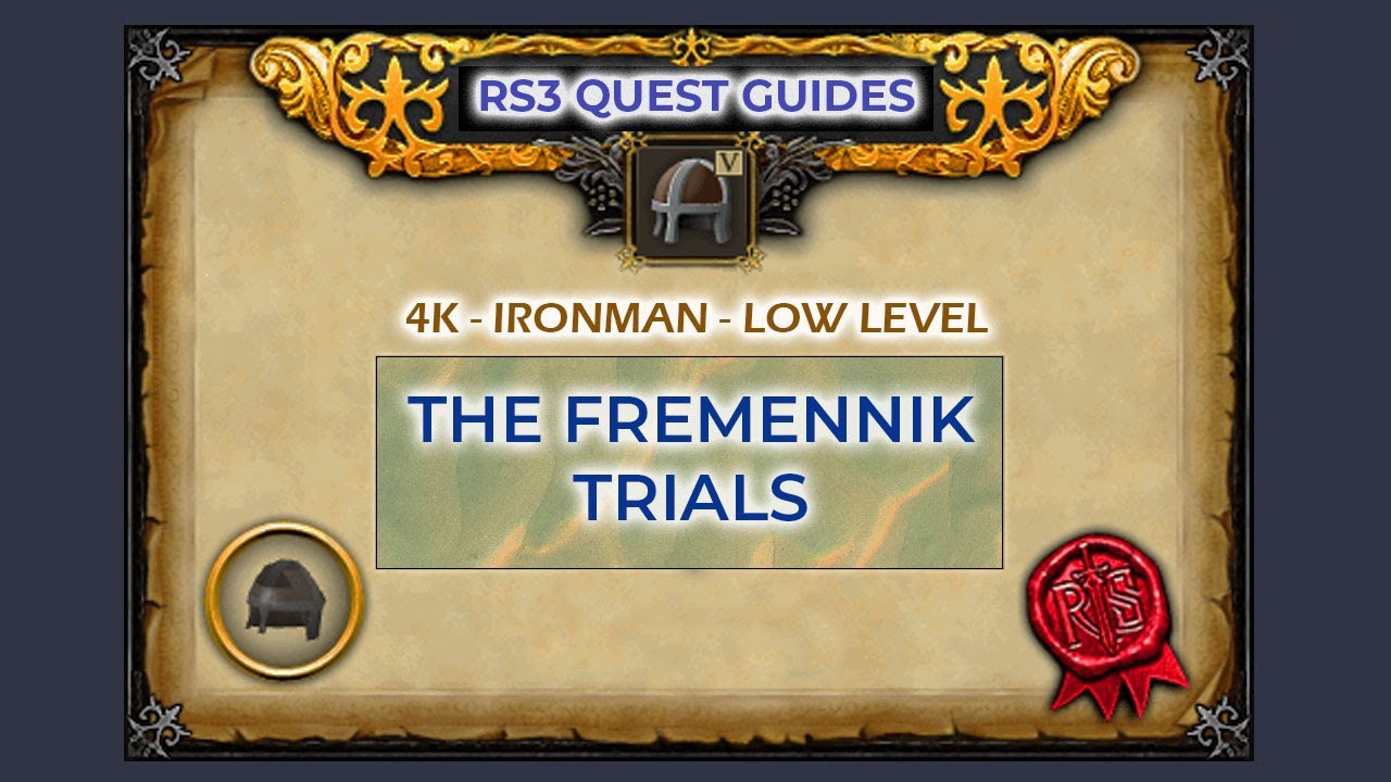 RS3: The Fremennik Trials Quest Guide | 4K | Ironman | Low Level - YouTube