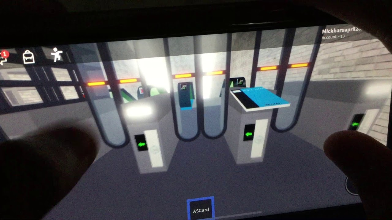 Escalator at metro Roblox - YouTube