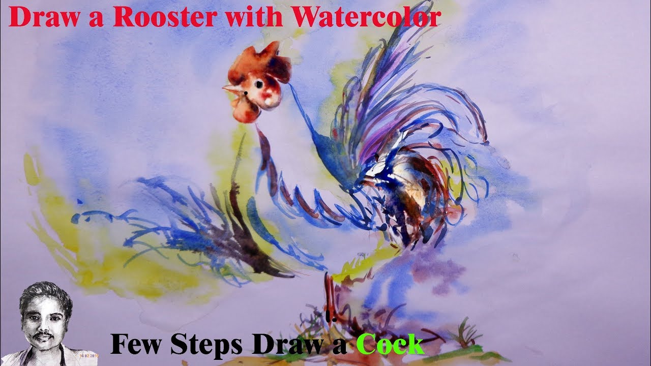 How to Draw a Rooster Step by Step Easy - YouTube