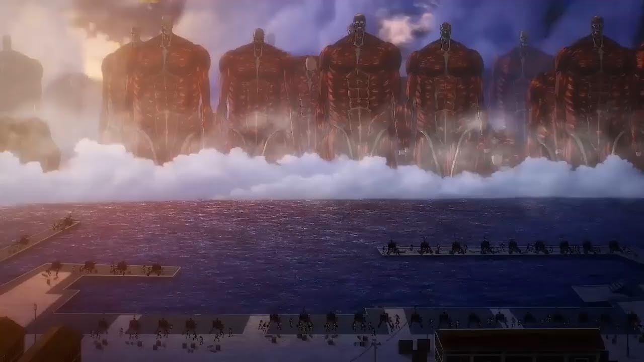 The Rumbling Arriving At Marley | Attack On Titan Season 4 - YouTube