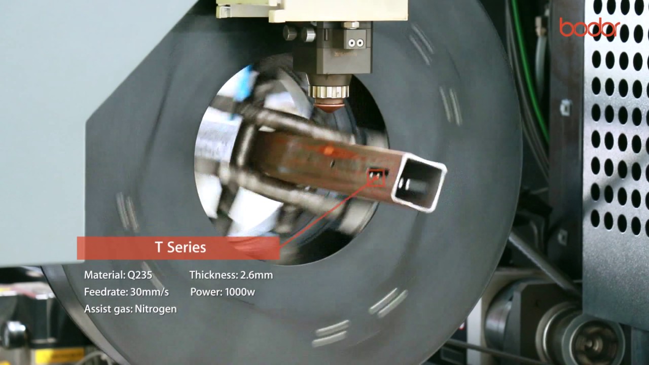 Bodor tube fiber laser cutting machine T6 for cutting 2.6mm Carbon ...