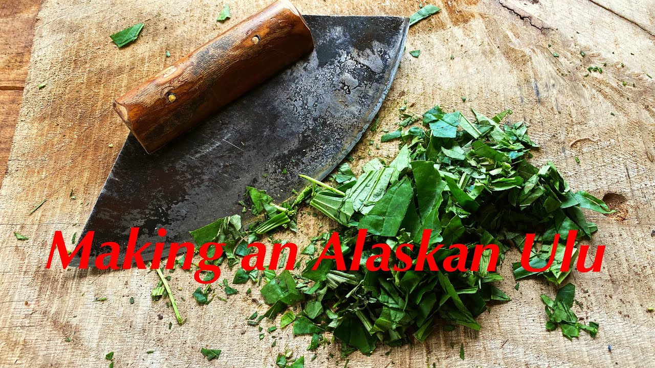 Making an Alaskan Ulu from a saw blade and a CrepeMyrtle limb - YouTube