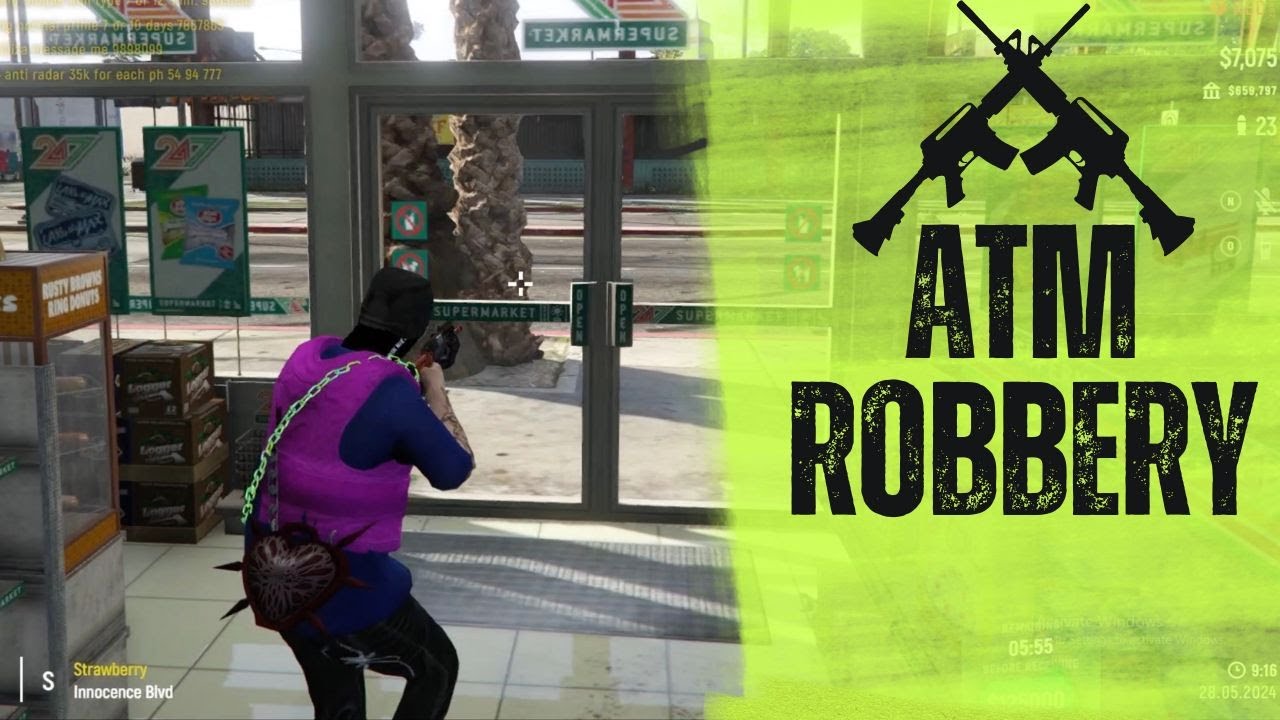 HOW TO ROB ATM || GTA 5 GRAND RP - YouTube