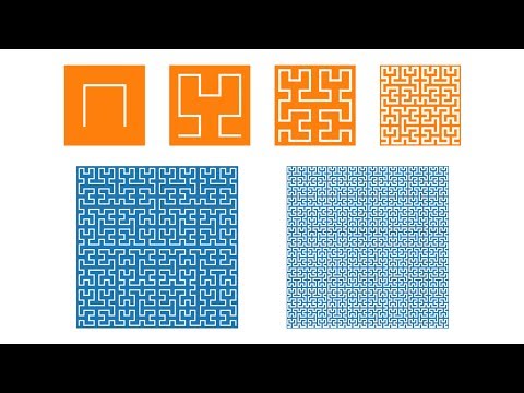 Die Hilbert-Kurve als Beispiel für eine flächenfüllende Kurve
