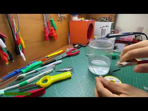 HAVYA UCU LEHİM TUTMUYOR - HOW CAN CLEANİNG SOLDERİNG İRON? ELEKTROLİZ