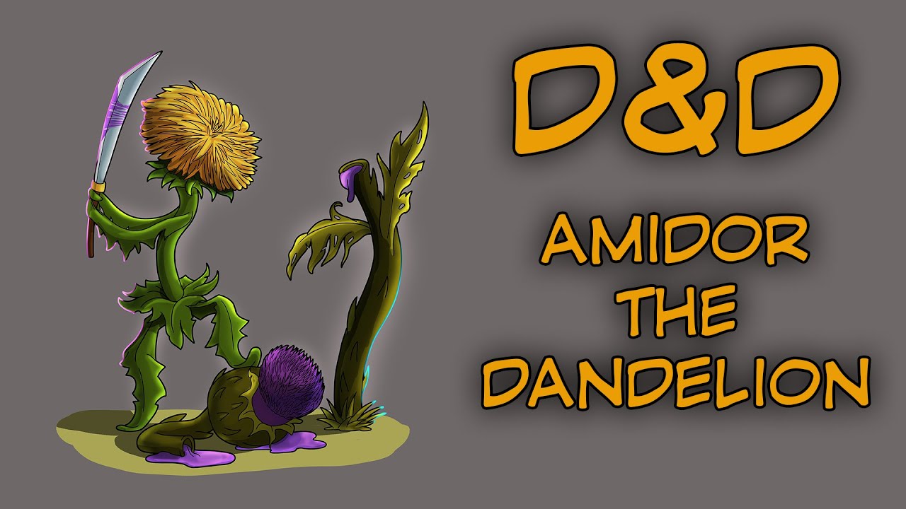 Draw ART D&D Amidor the Dandelion - YouTube