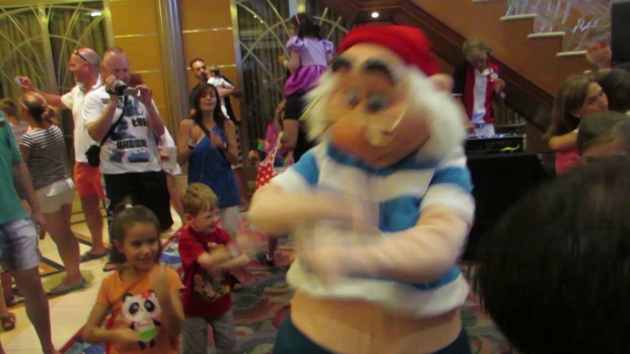 Dancing with Captain Hook and Mr.Smee on the Disney Magic - YouTube