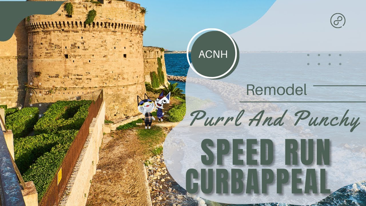 Remodel Purrl And Punchy Speed Run: Curb Appeal | Animal Crossing: New ...