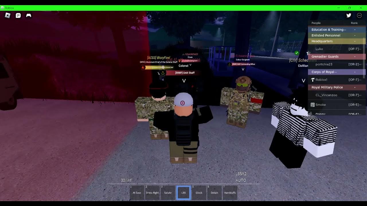 Me Guarding in Hazy's British Army - YouTube