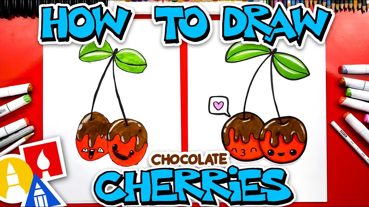 How To Draw Chocolate Covered Cherries (cherry) - YouTube