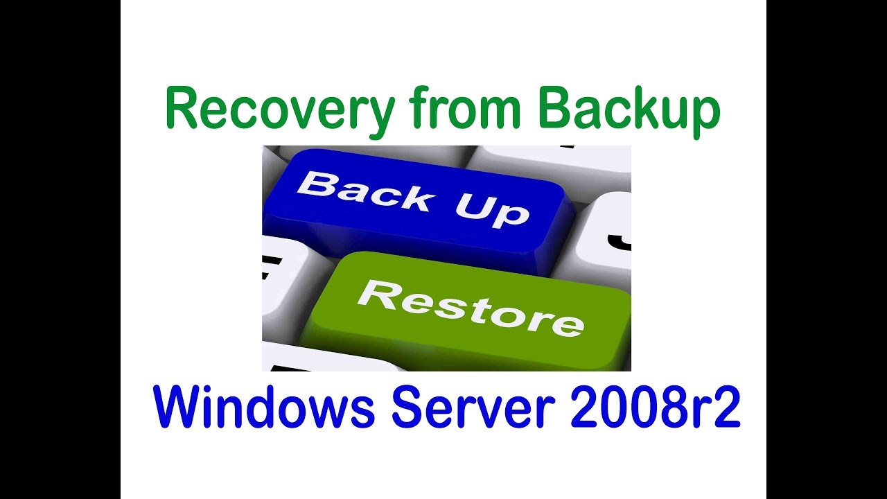 How to restore backup from backup drive in windows server 2008 r2 - YouTube