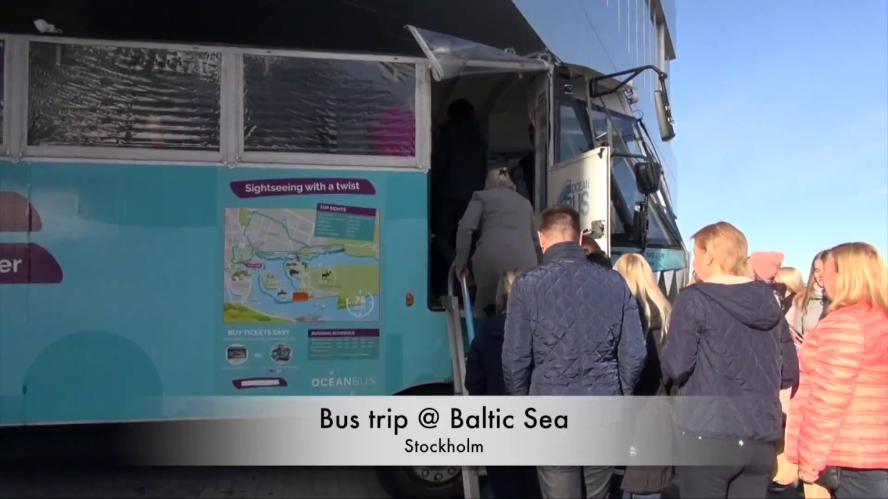 Bus trip on sea / Ocean Bus in Stockholm - YouTube