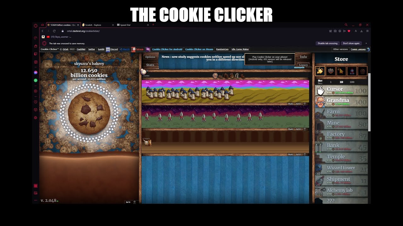The best intro of cookie clicker#1 - YouTube