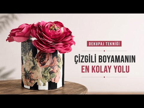 Çizgili Boyamanın En Pratik Yolu / Kolay Boyama / Püf Noktası