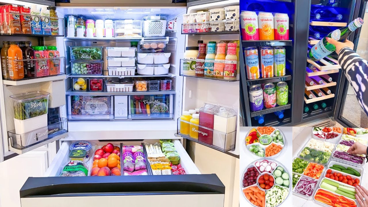 ULTIMATE REFRIGERATOR ORGANIZATION | Satisfying Clean and Fridge ...