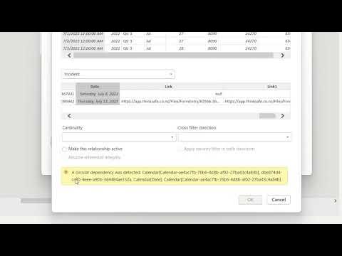 A circular dependency was detected power bi: Easy Fix - YouTube