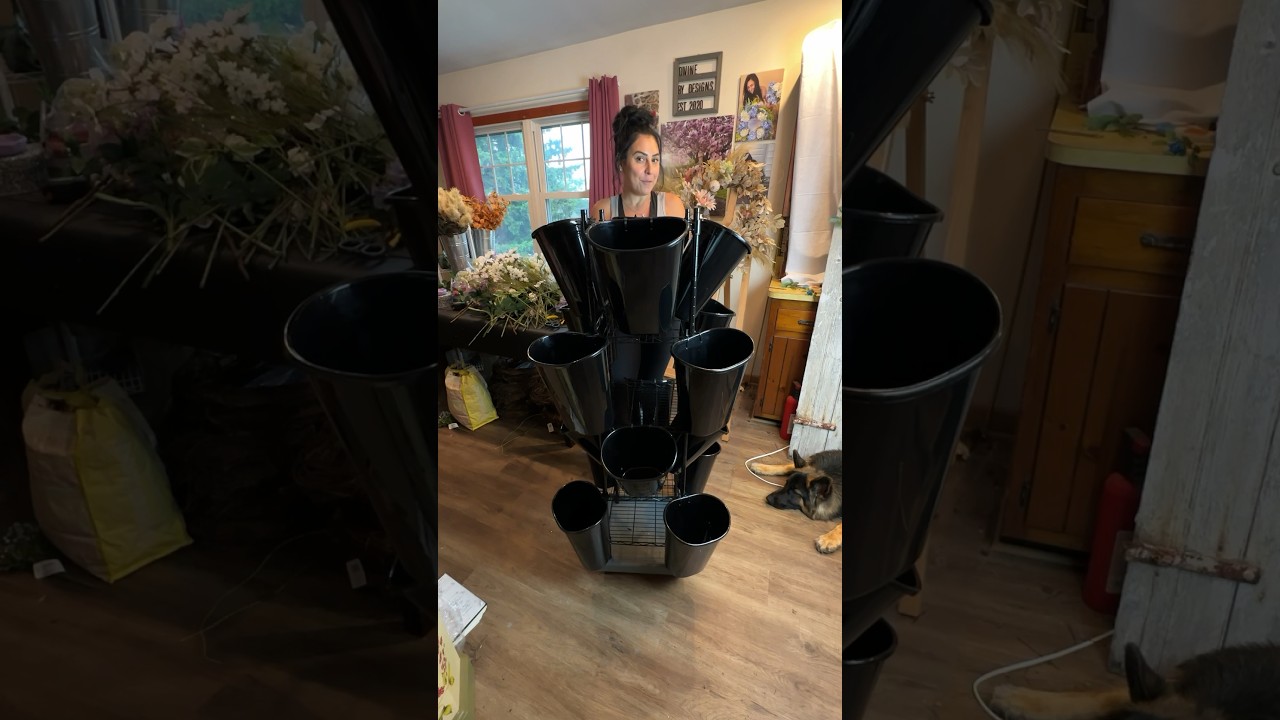 DIY Vertical Flower Stand | How I Store and Organize my Flowers - YouTube