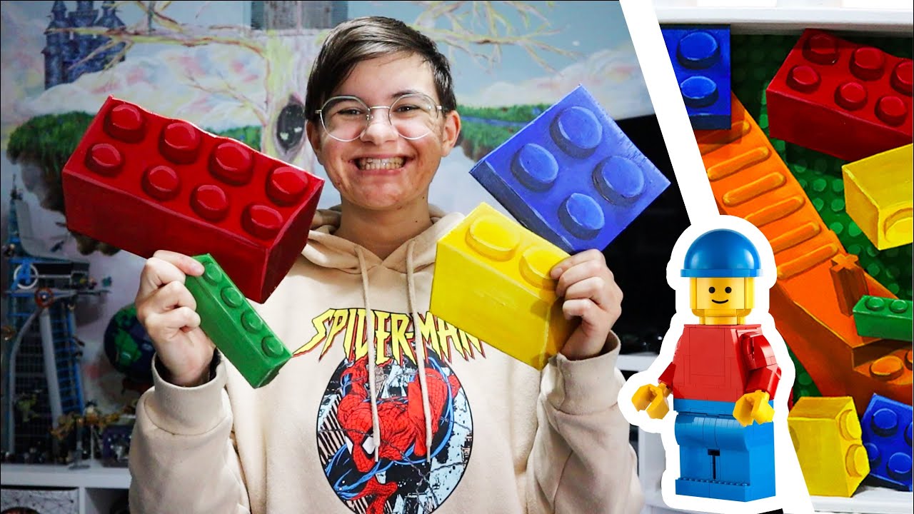 Creating a GIANT LEGO Display for the Big Minifigure Set - YouTube