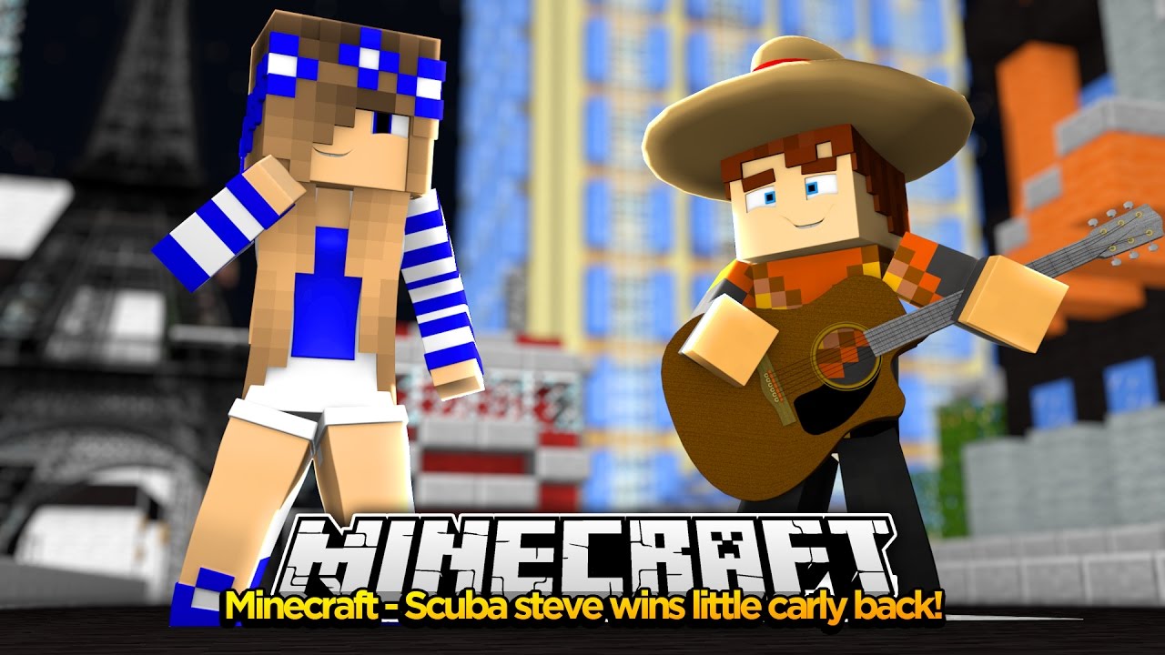 Minecraft - SCUBA STEVE WIN'S LITTLE CARLY BACK!!! - YouTube