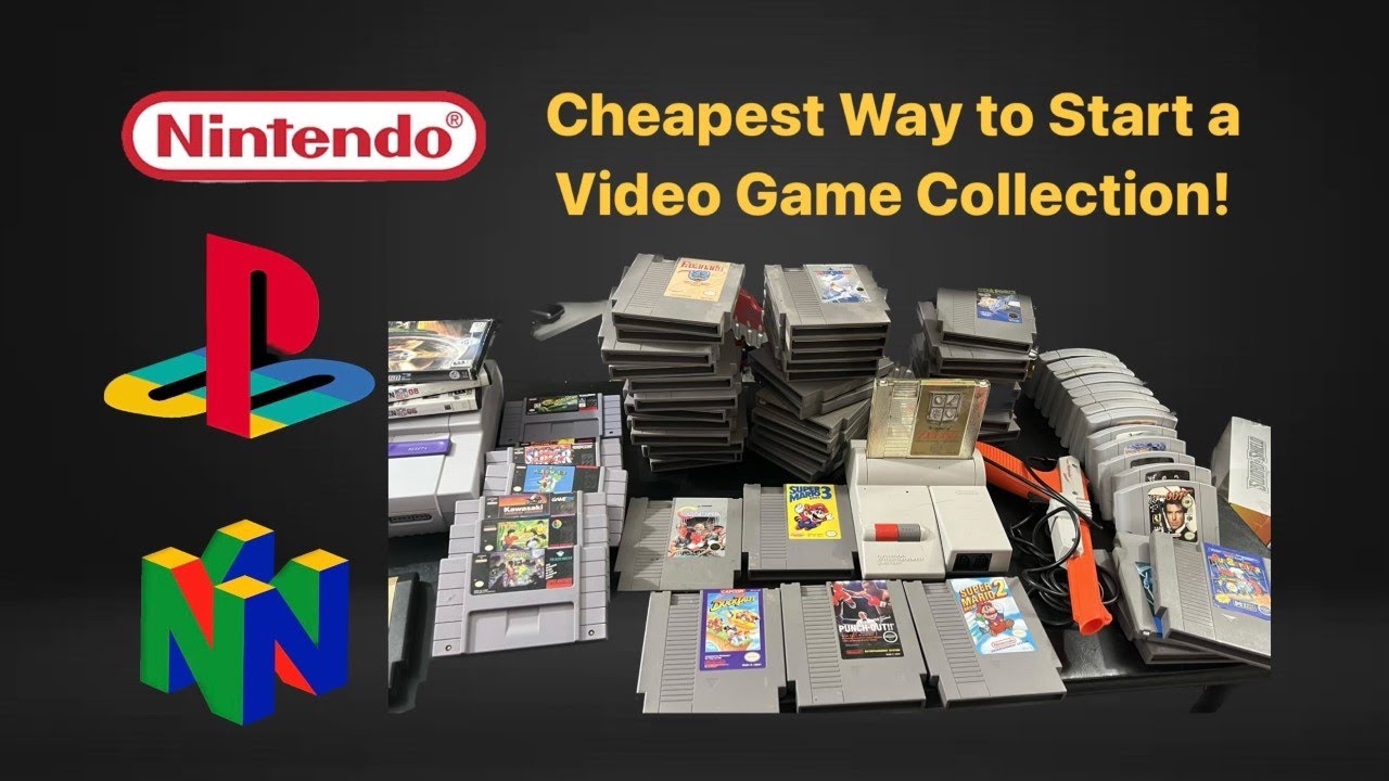 CHEAPEST way to start a Video Game Collection | N64, SNES, NES ...