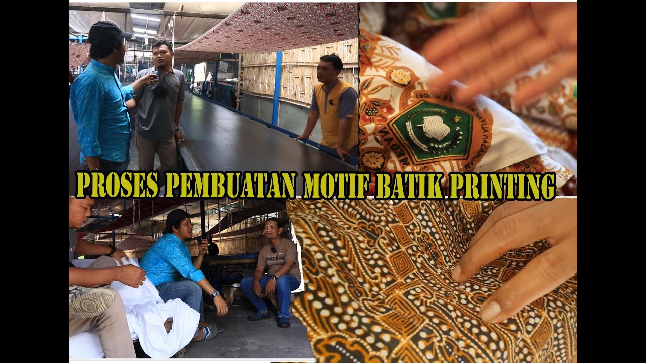 Proses pembuatan motif batik screen printing || Batik Dlidir - YouTube