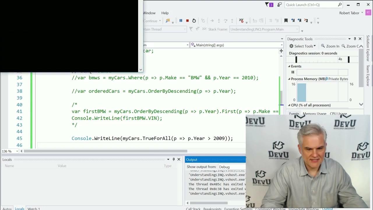 C# Programming with Bob Tabor - 21 Working with LINQ - YouTube
