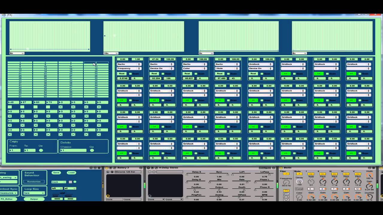 FX Editor how it works with states and the Quick FX page on the monome ...