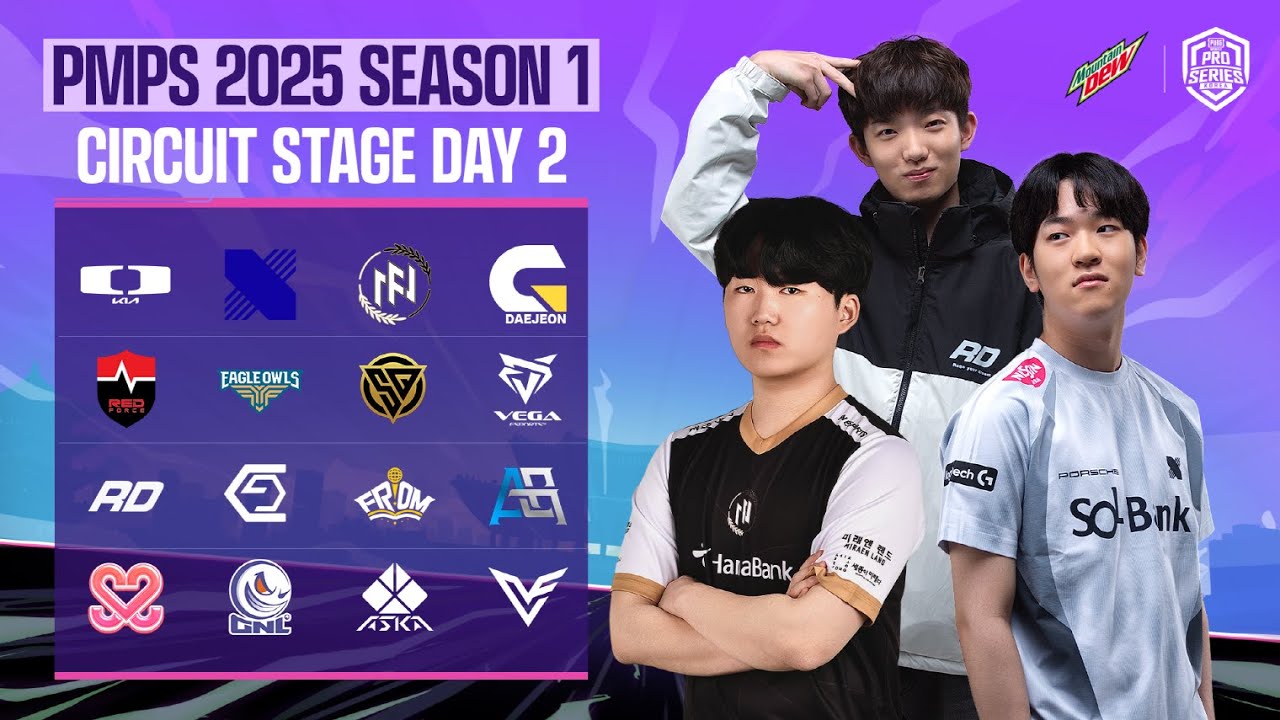 PMPS 2025 SEASON 1 CIRCUIT STAGE DAY 2 (04.19) l 배틀그라운드 모바일 - YouTube
