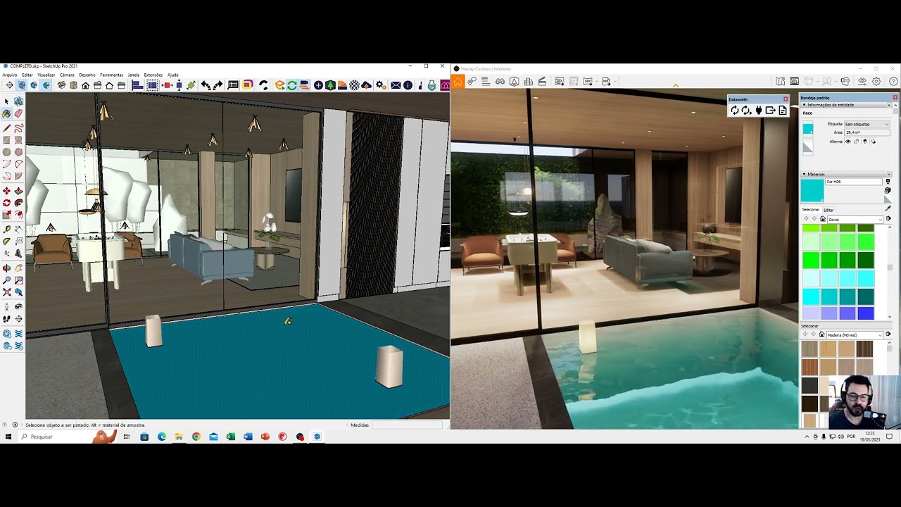 Como configurar água no Enscape|Sketchup - YouTube