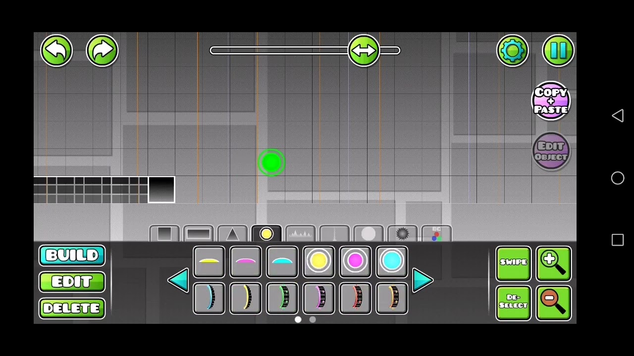 how to make a simple level | geometry dash 1.7 pt 1 - YouTube