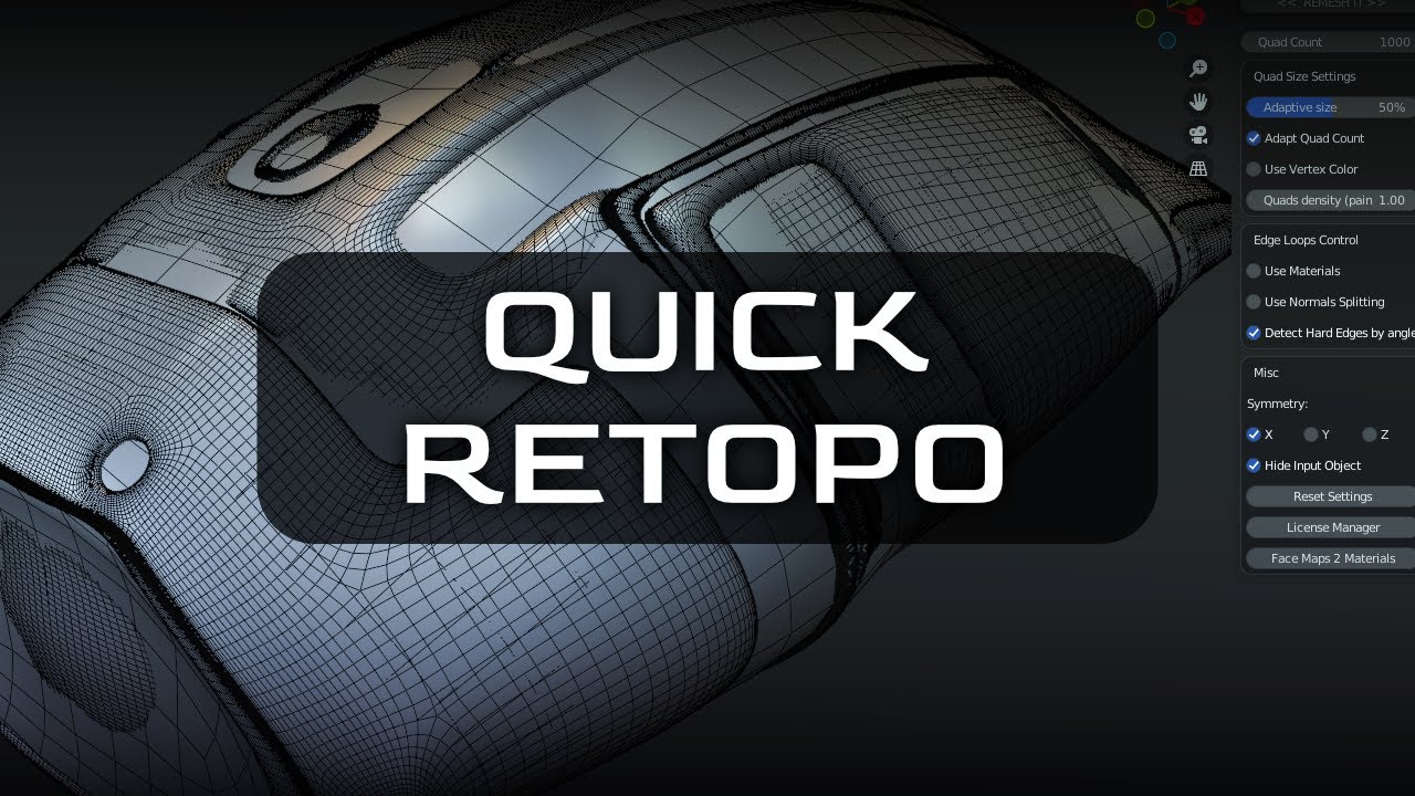 Quick Retopo - YouTube