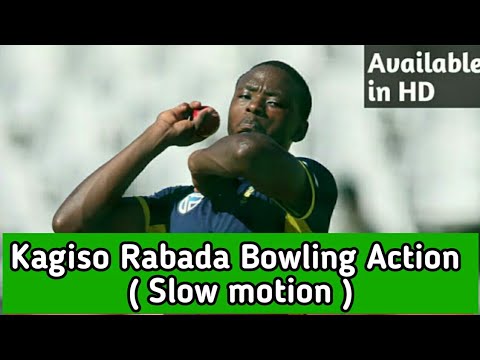 Kagiso Rabada bowling action in Slow Motion. || Bowling Action Part - 4 ...
