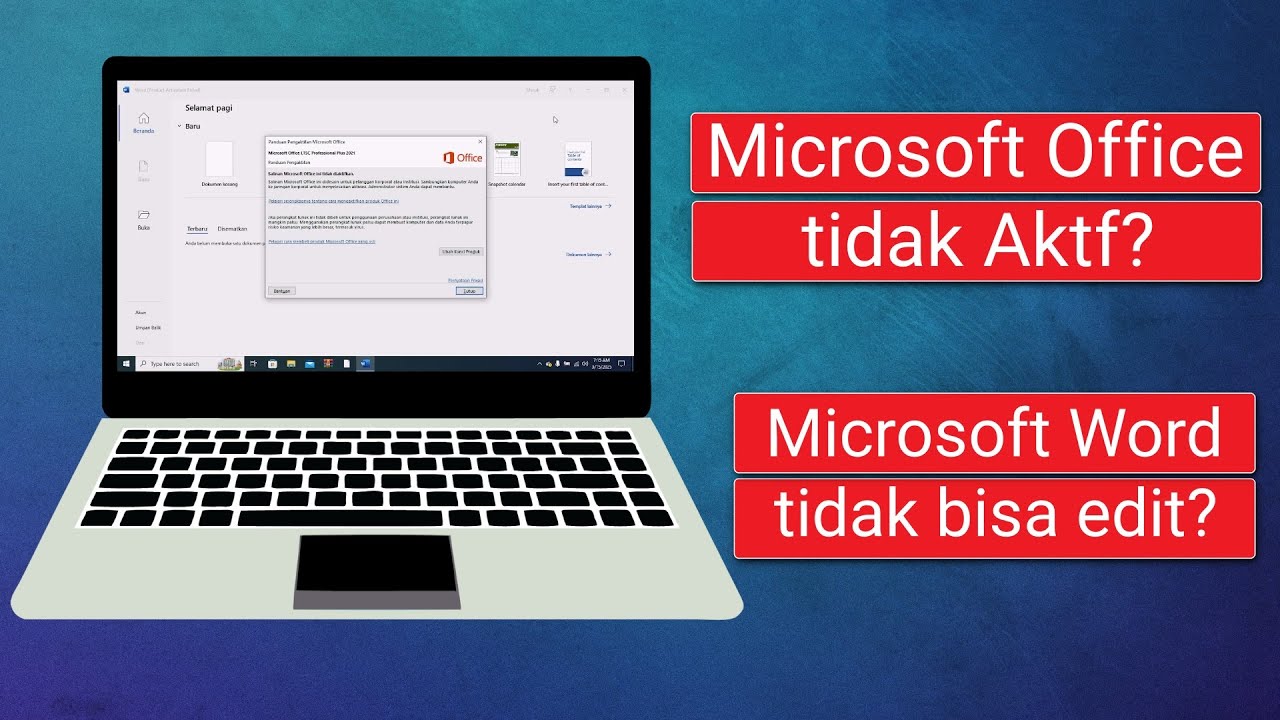 Cara Mengaktifkan Microsoft Office - YouTube