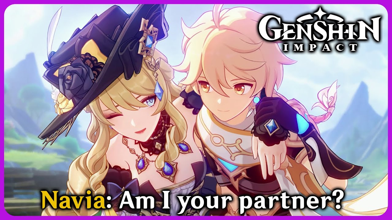 Wholesome Traveler x Navia moment - Genshin Impact 4.3 - YouTube