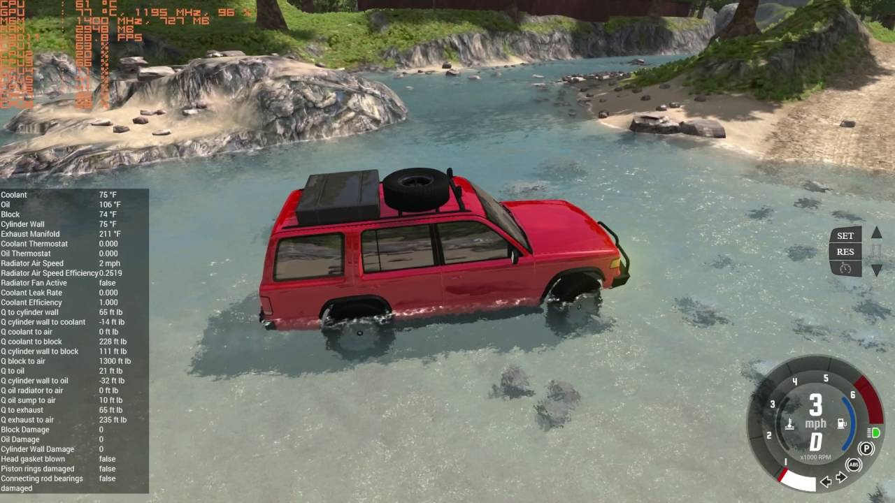 BeamNG Exploring Some New Maps, Hydrolocked Engine - YouTube